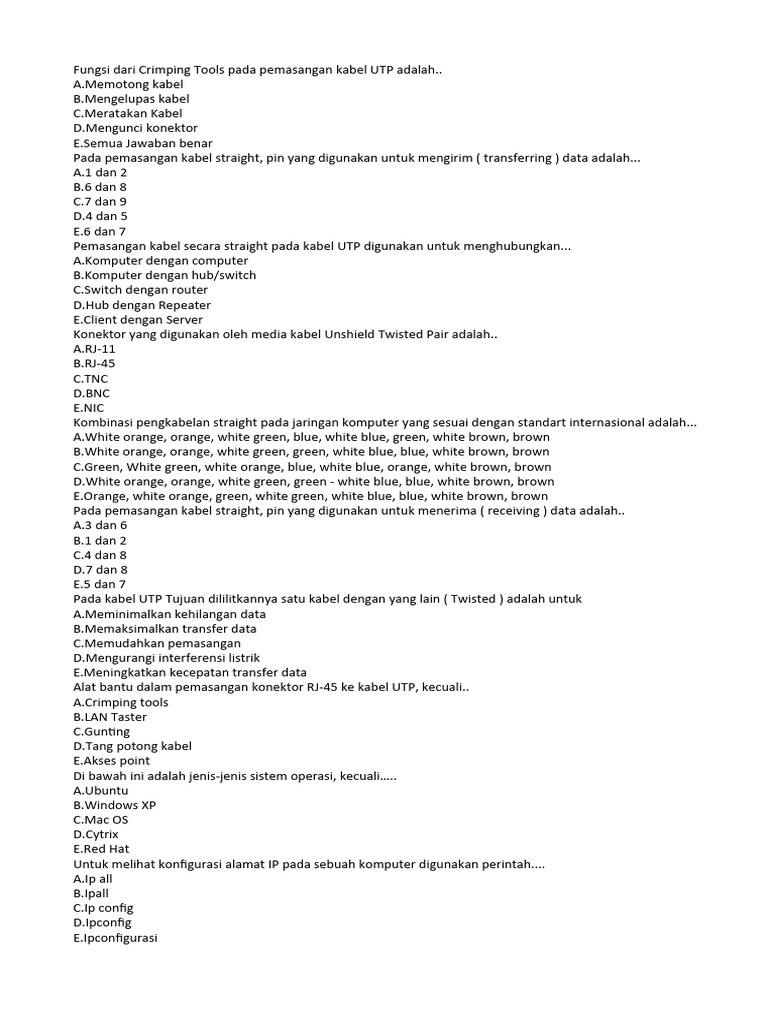 Soal SIMDIG UAS | PDF