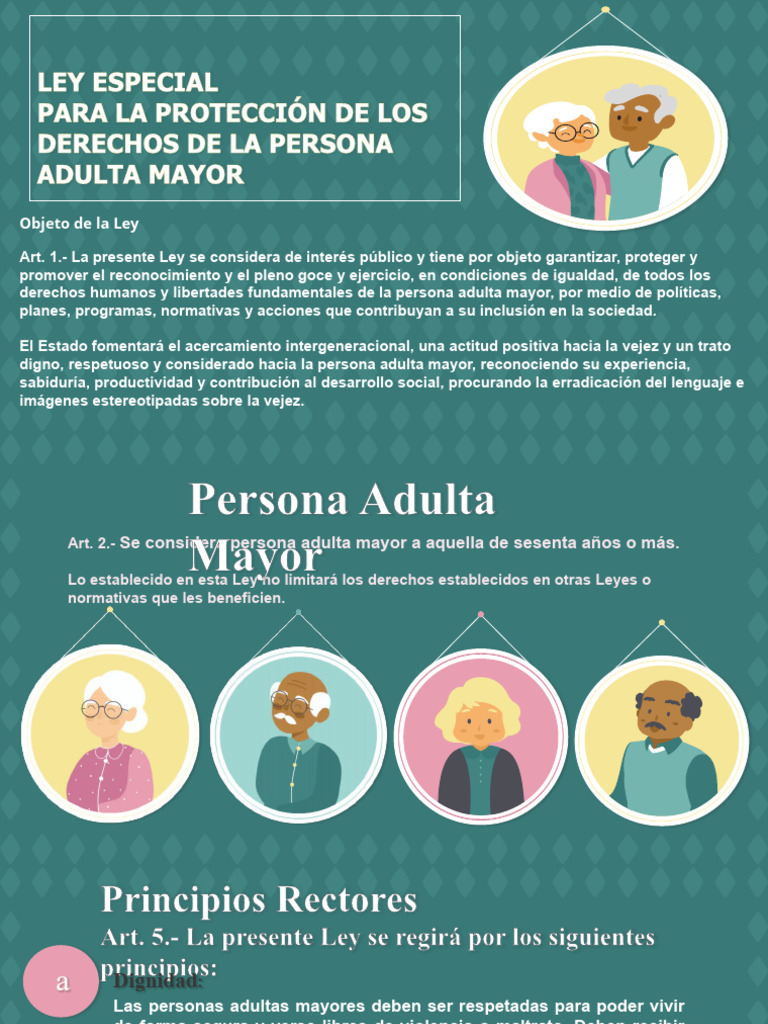 Ley Del Adulto Mayor Parte 1 | PDF | Justicia | Crimen y violencia