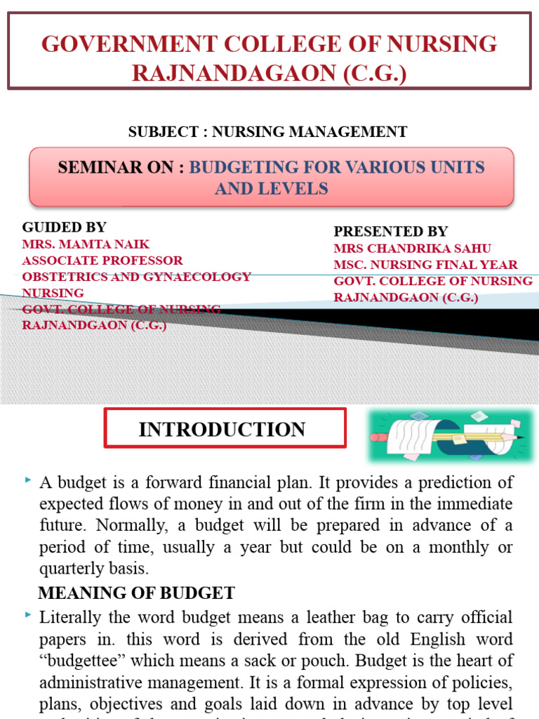Budgeting For Various Units and Levels | PDF | Budget | Expense