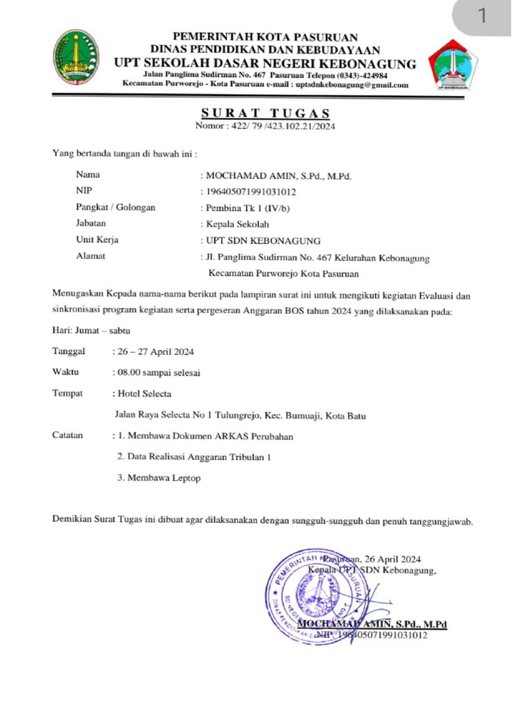 ST Pak Agung Ke Selecta | PDF