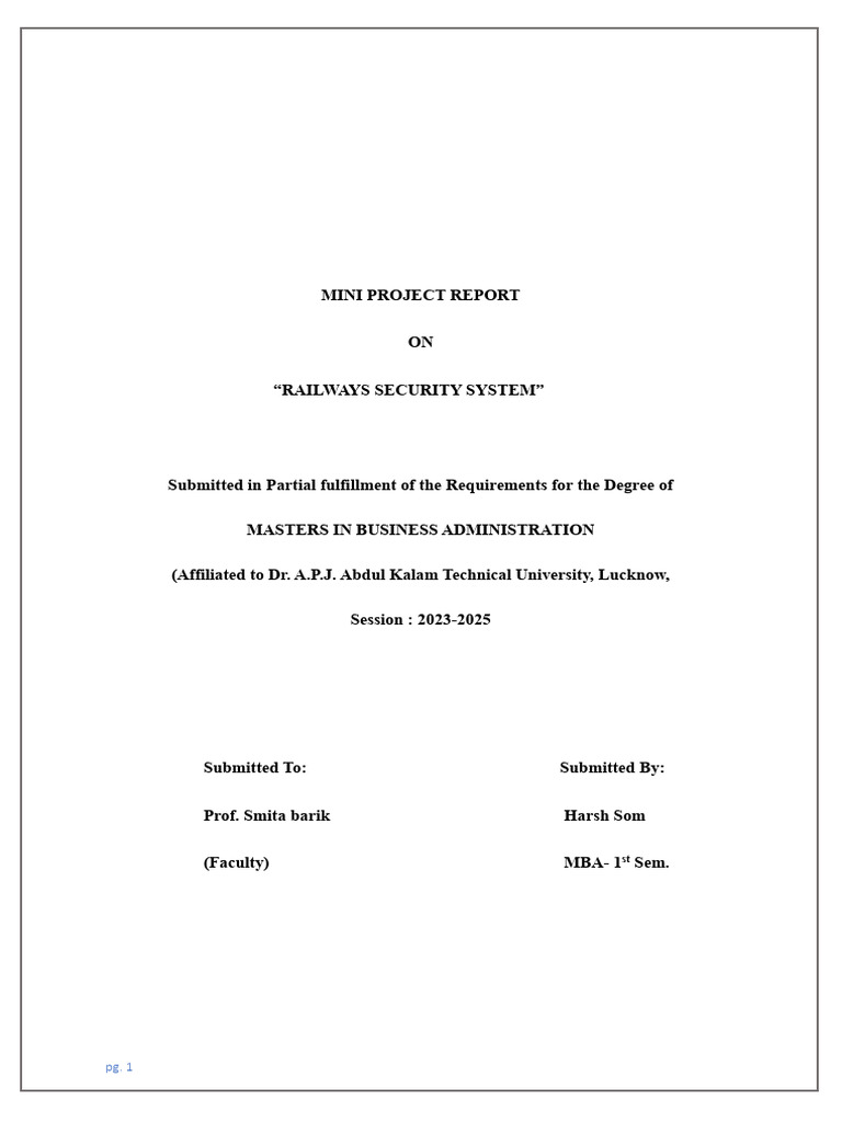 MINI PROJECT REPORT HARSH SOM JSR | PDF | Computer Security | Security