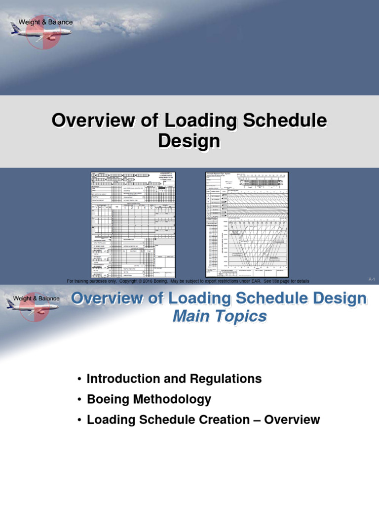 Aircraft Loading Schedule Design Overview | PDF | Aircraft | Aerospace