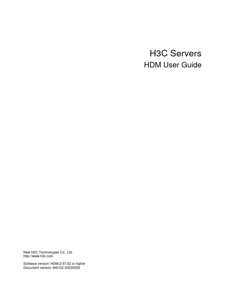 HDM User Guide | PDF | Computer Architecture | Network Architecture
