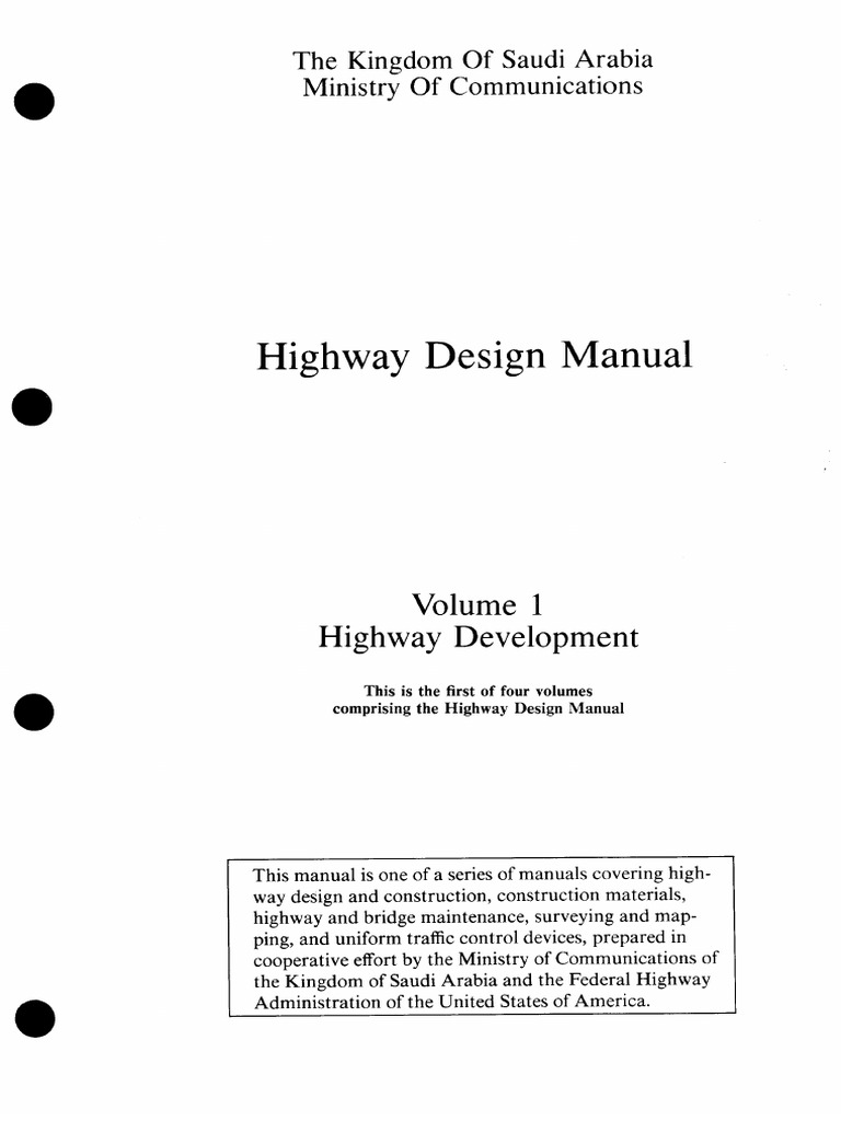 Volume 1 - Highway Development | PDF