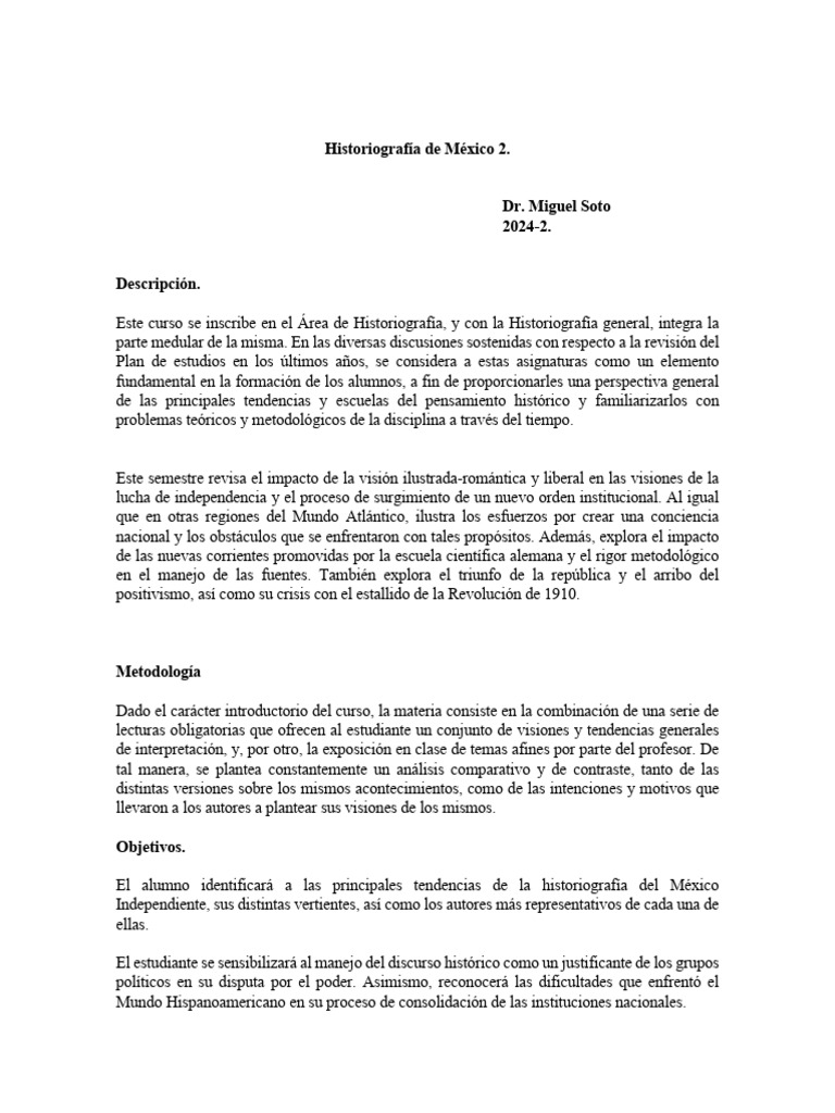 Progr Historiograf Mex II, 24-2 Comprimido | PDF | México | Historiografía
