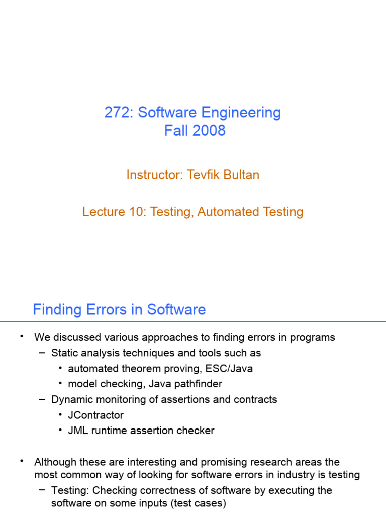 Autotest Download Free Pdf Software Testing Control Flow