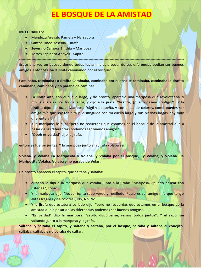 El Bosque de La Amistad | PDF