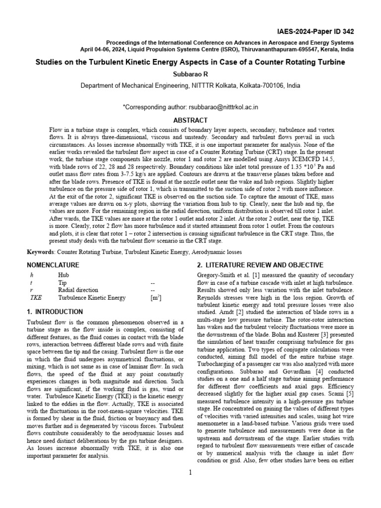Iaes 2024 342 | PDF | Turbine | Turbulence
