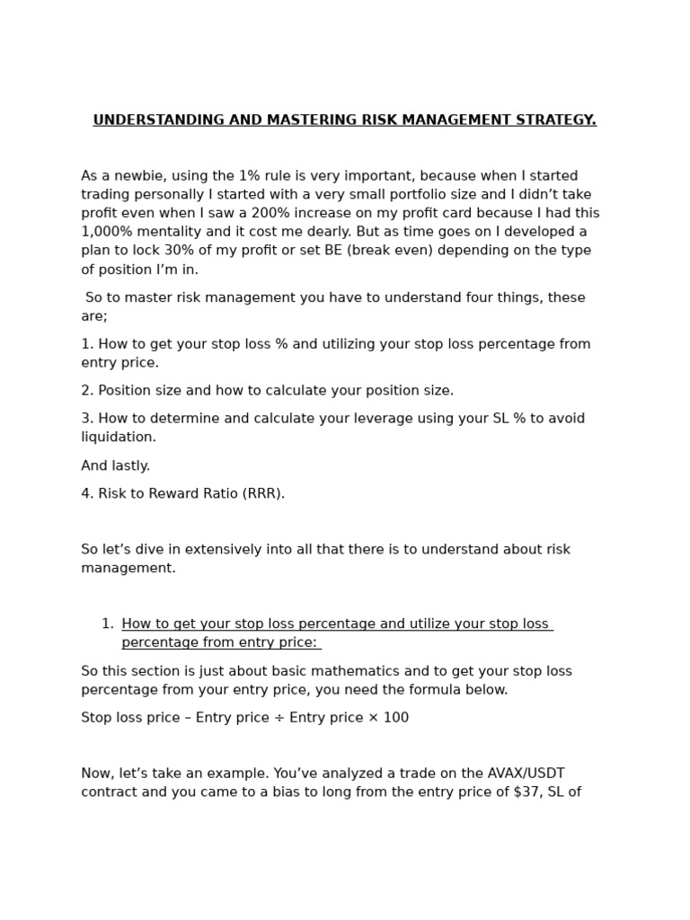 Understanding Risk Management by Invaluable™ | PDF | Leverage (Finance ...