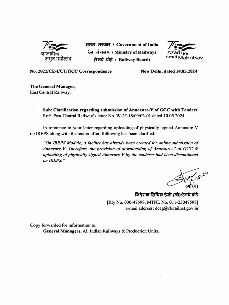 2022 CE I CT GCC Correspondence Dated.14.05.2024 | PDF