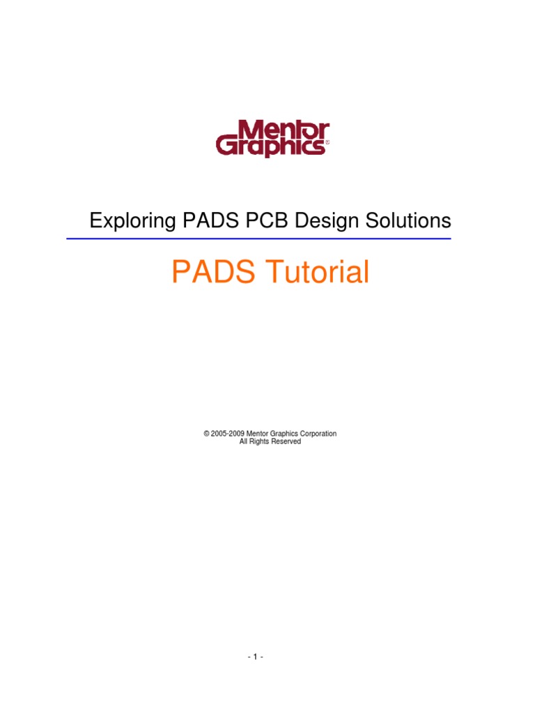 PADS Tutorial | PDF | Printed Circuit Board | Computer Keyboard