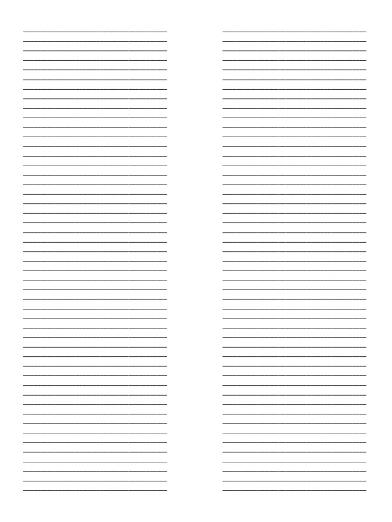 Hojas Rayadas y de Dos Columnas para Imprimir | PDF | Finanzas y dinero ...