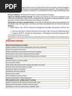 Server Sidework Checklist | PDF | Restaurants | Home