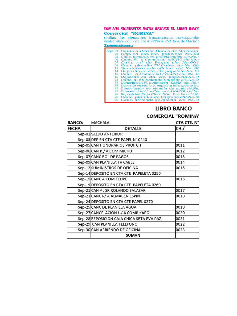 Libro Banco Taller 1 y 2 | PDF