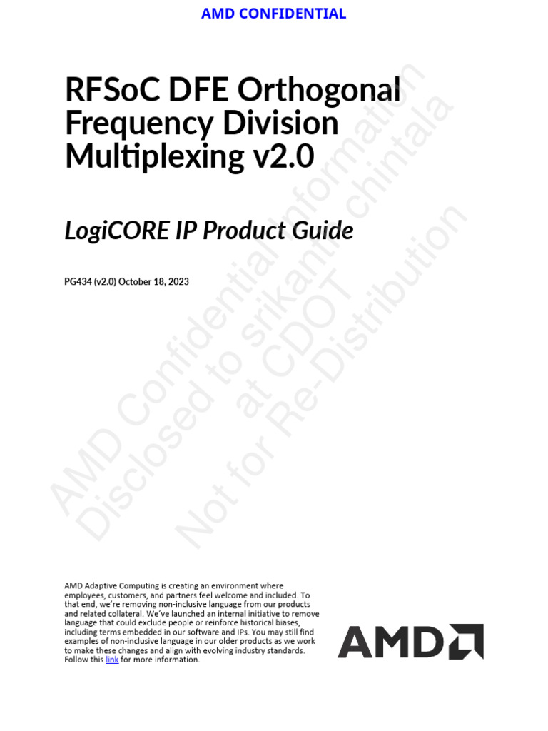 pg434 Rfsoc Dfe Ofdm - WTMKX | PDF | Orthogonal Frequency Division ...