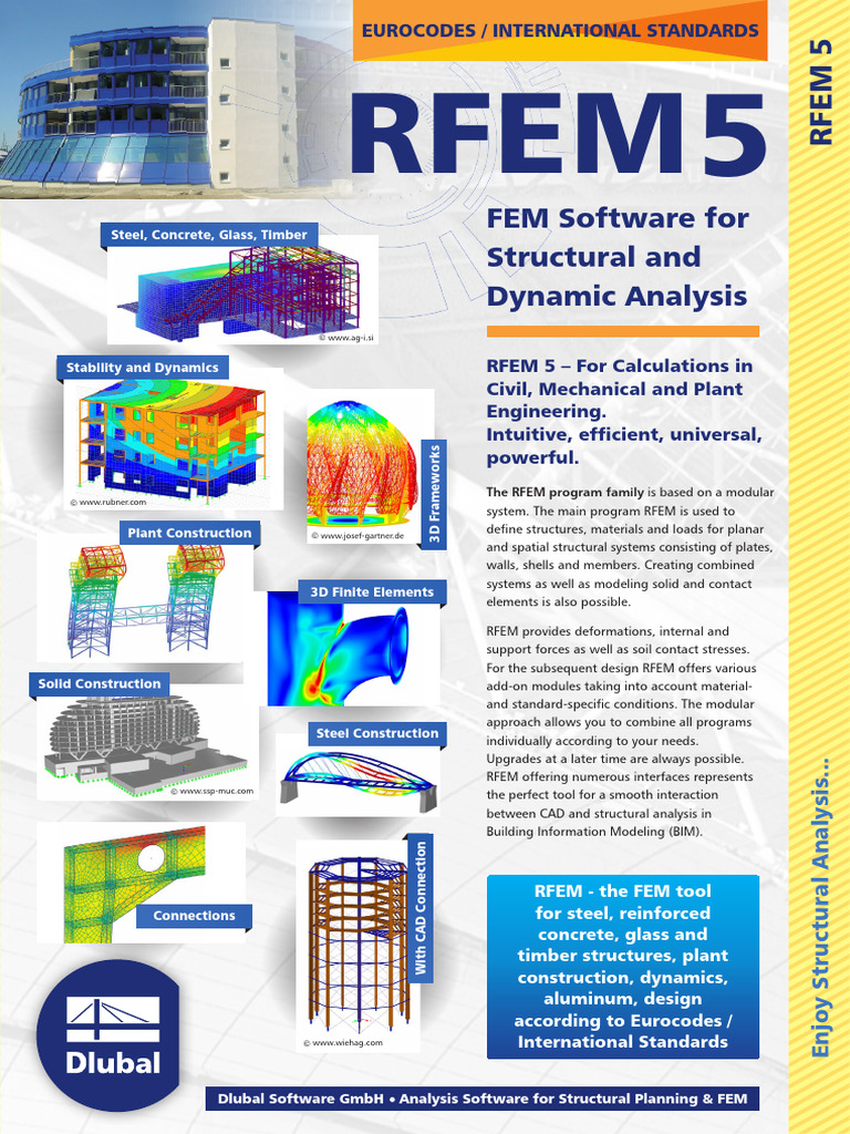 rfem_5_flyer_en | Download Free PDF | 3 D Computer Graphics | Finite Element Method