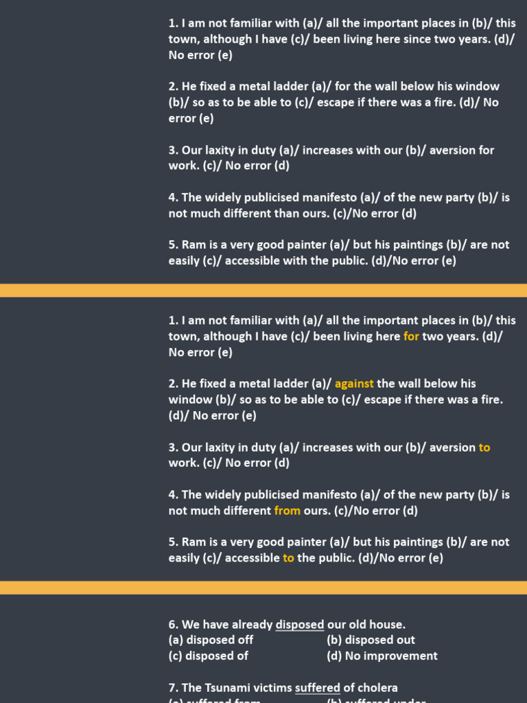 Prepositions Practice Questions PDF | PDF | Teaching Methods & Materials | Art