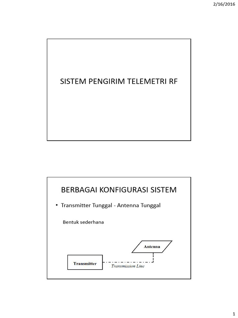 08 Sistem Pemancar Telemetri RF | PDF