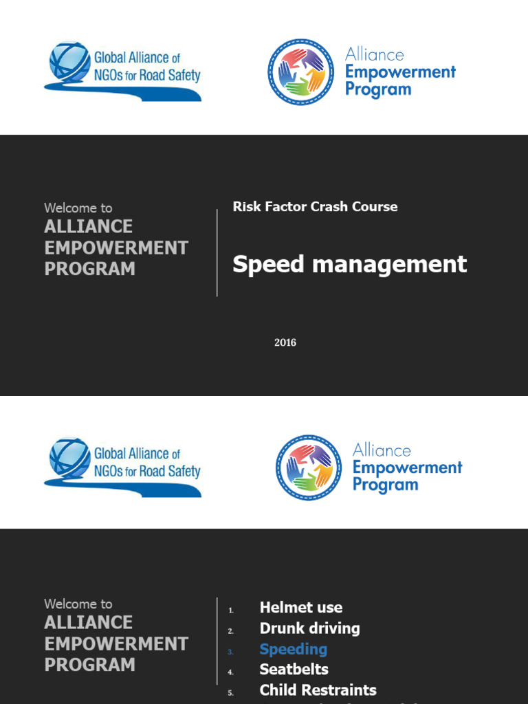 Speeding PPT Final 221016.pptx - 2 | PDF | Traffic Collision | Speed Limit