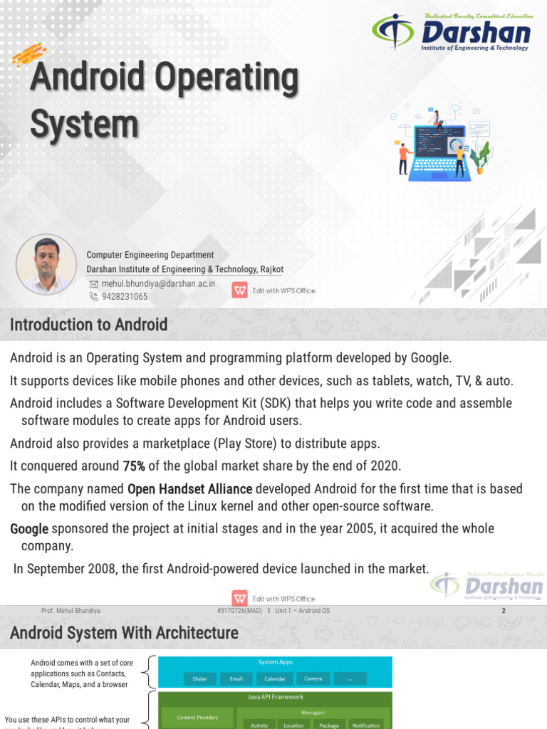 Android Operating System Android Operating System Android Operating System | PDF | Android ...