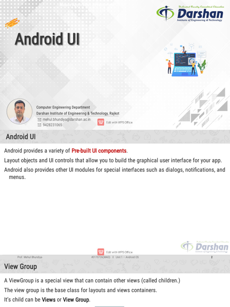 Android UI Android UI Android UI | Download Free PDF | Graphical User Interfaces | Menu (Computing)