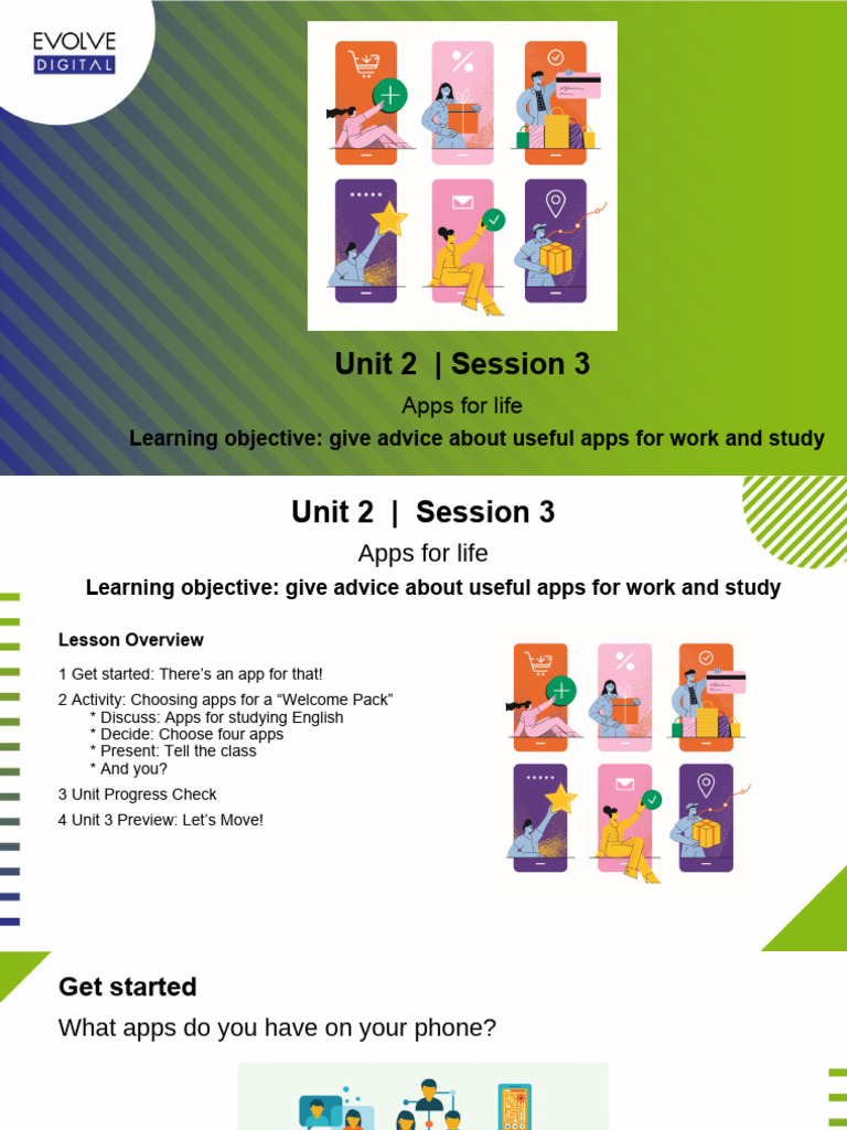 Unit 2 - Session 3: Apps For Life | PDF | Career & Growth