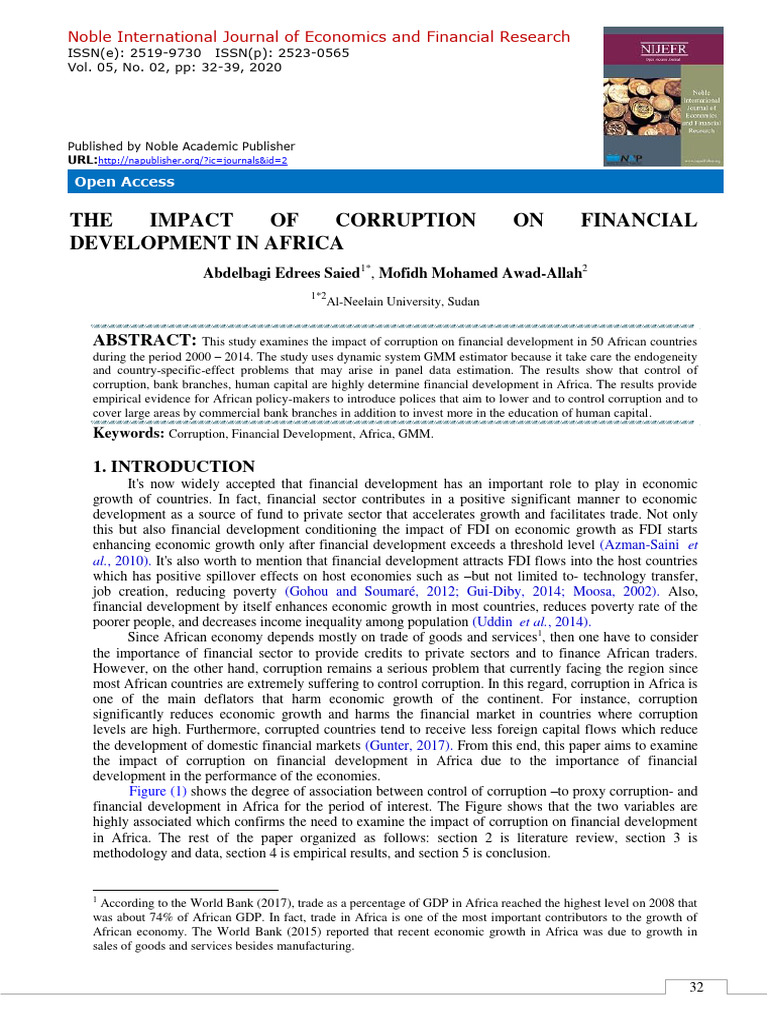 Impact of Corruption in Africa | PDF | Economic Growth | Corruption