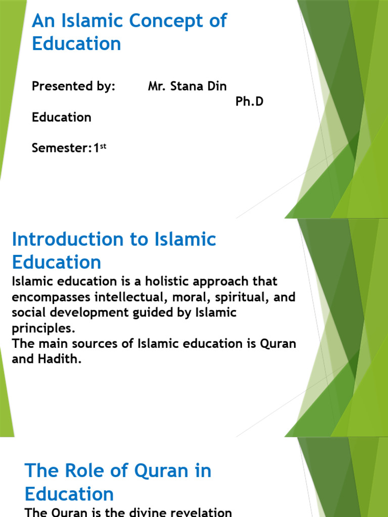 An Islamic Concept of Education | PDF | Religion & Spirituality