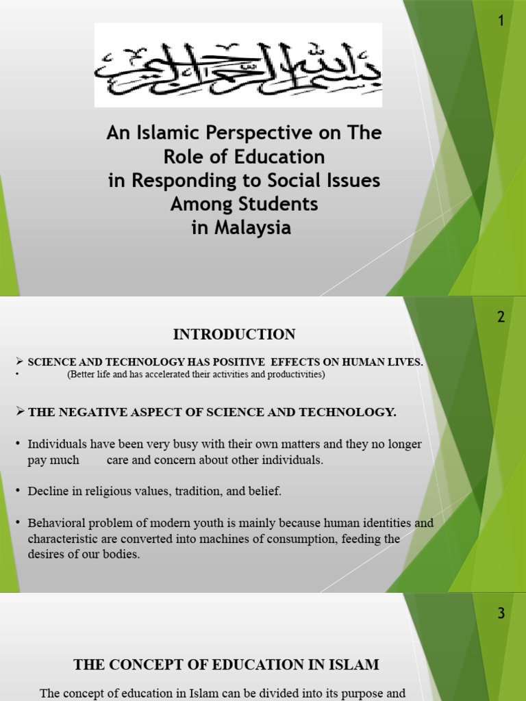An Islamic Perspective On The Role of Education | PDF | Knowledge | Soul