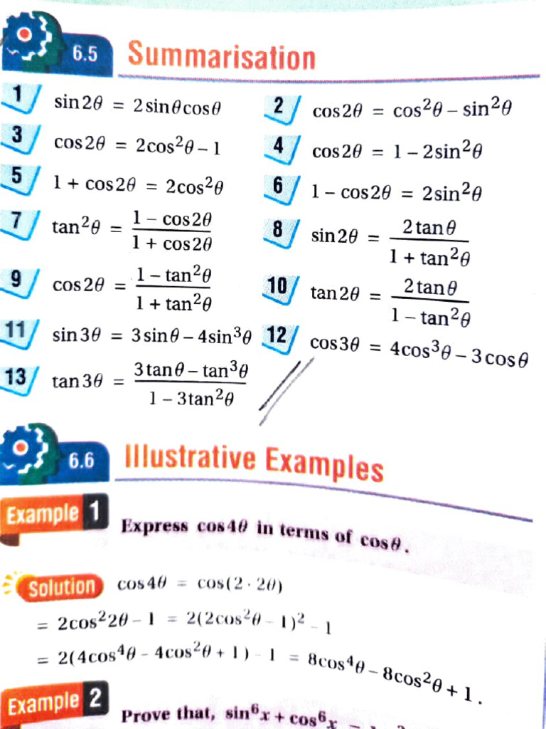 Trigo Multiple Angle | PDF | Mathematical Analysis | Elementary Mathematics