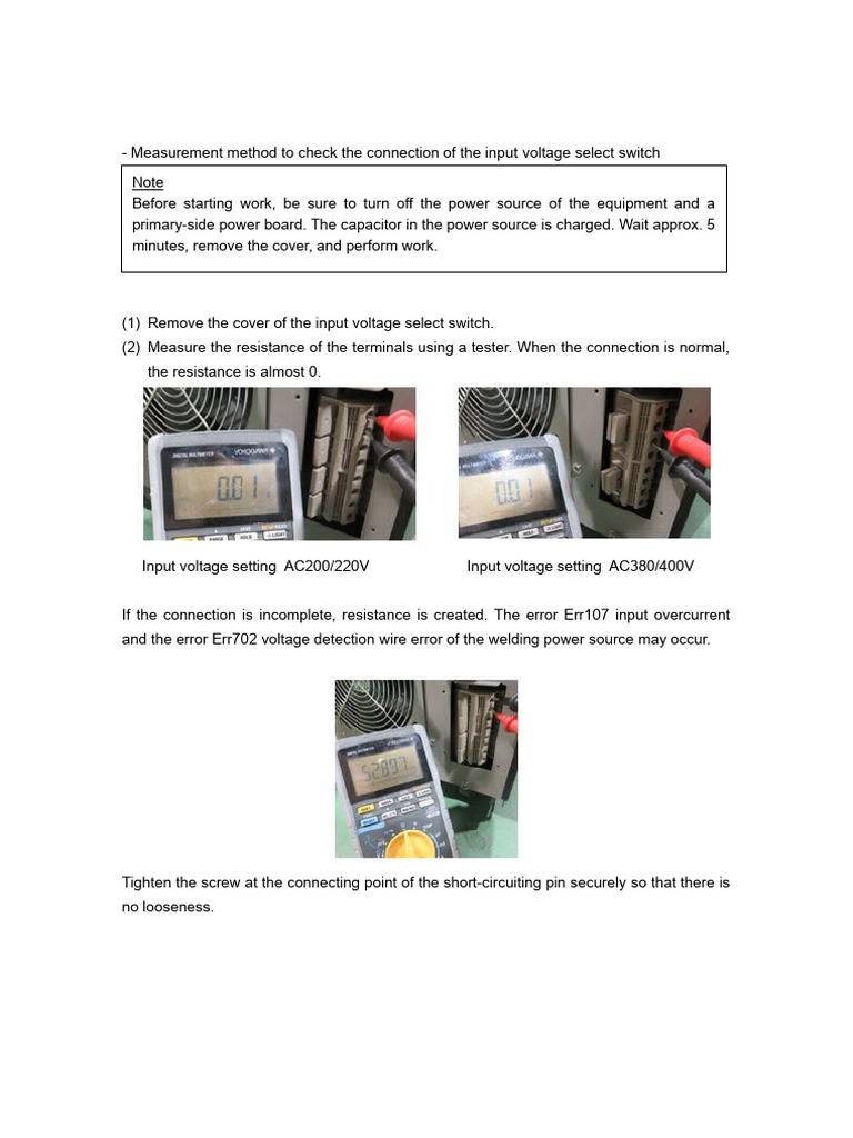 ERR107 Confirmation method | PDF