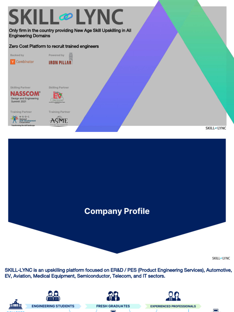 Skill Lync - Corporate Deck | PDF | Internet Of Things | Embedded System