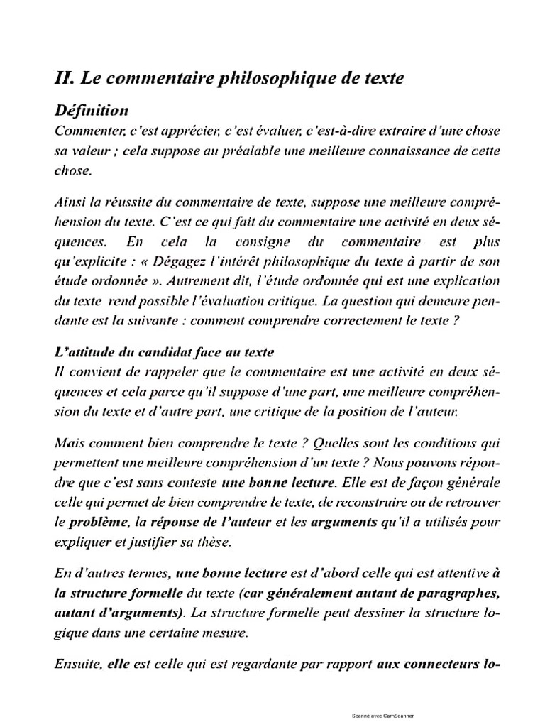 Méthodologie Cc Philo Un Exemple Pdf