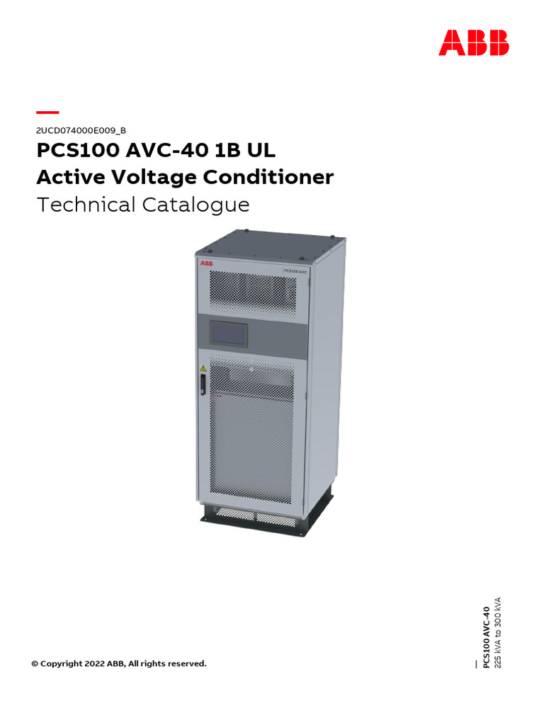 2UCD074000E009 - B PCS100 AVC-40 1B UL Technical Catalogue | PDF ...