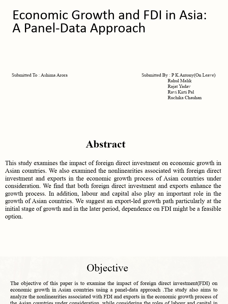 Econometrics Pdf Fixed Effects Model Economic Growth