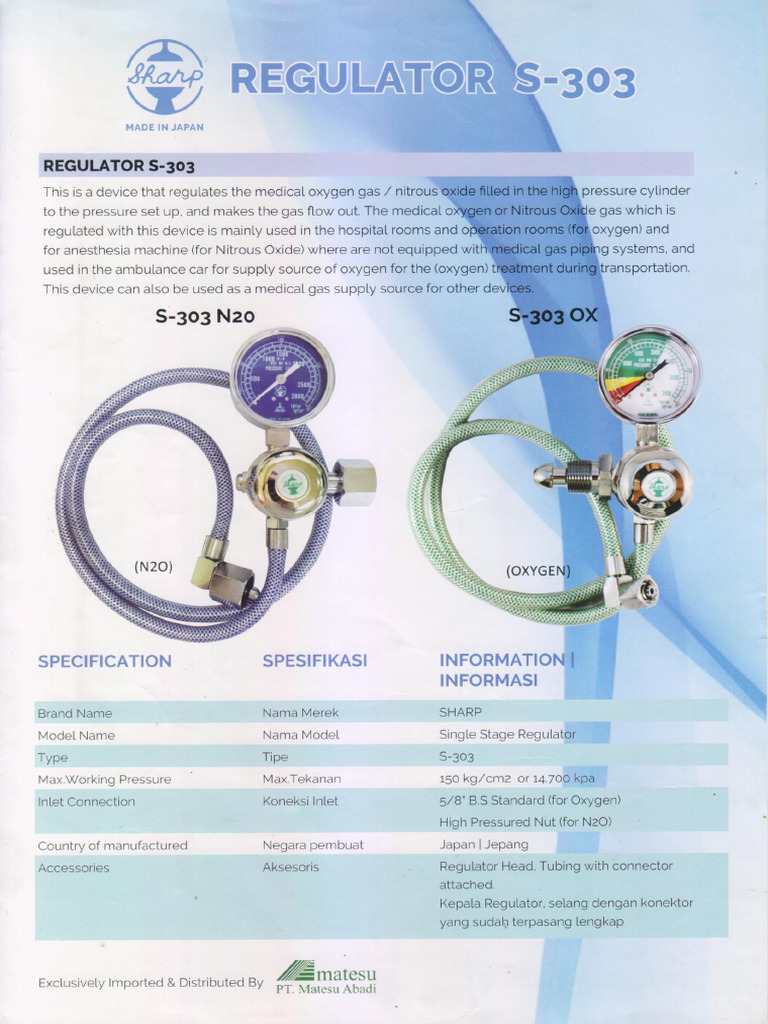 BROSUR Regulator Sharp S 303 Asli PDF | PDF