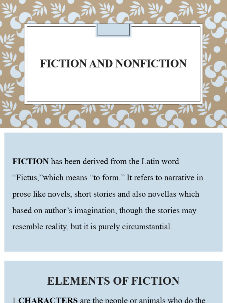 Latin Roots of Fiction and Nonfiction | PDF | Creative Nonfiction ...