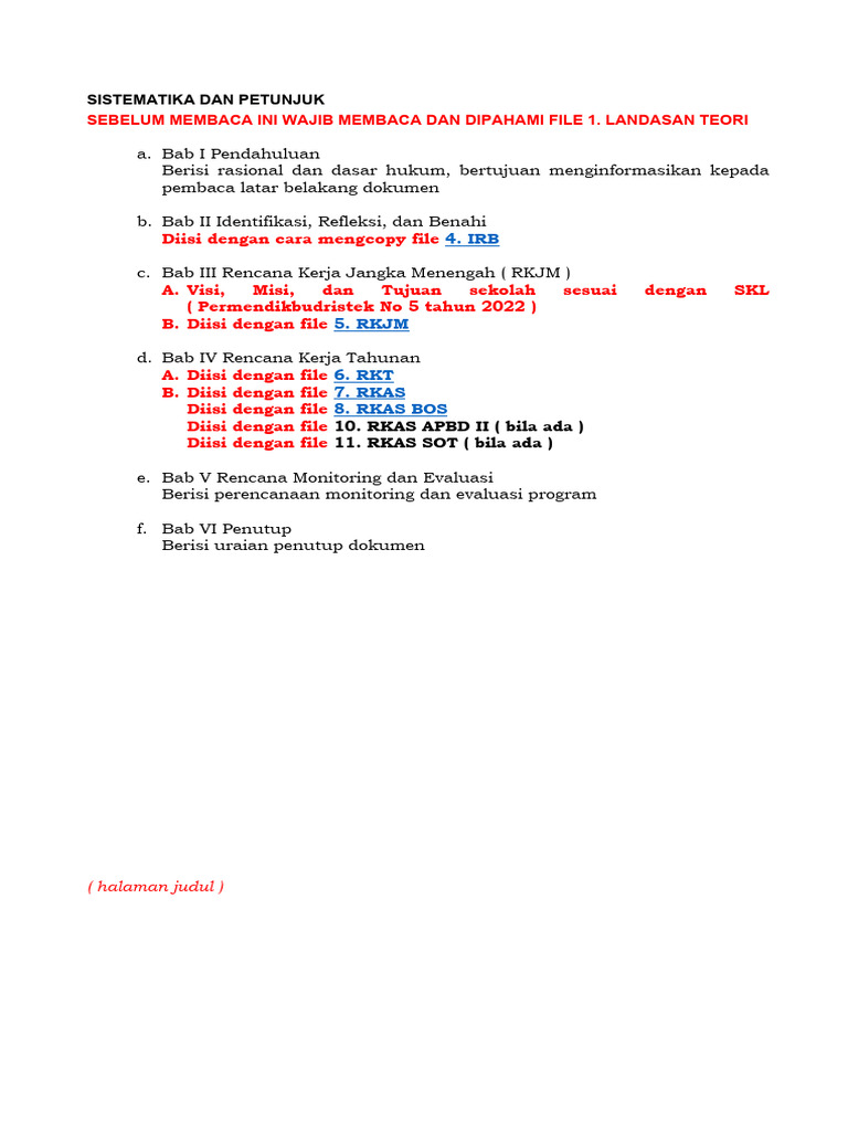 Model Dokumen PBD - Rakhmad | PDF