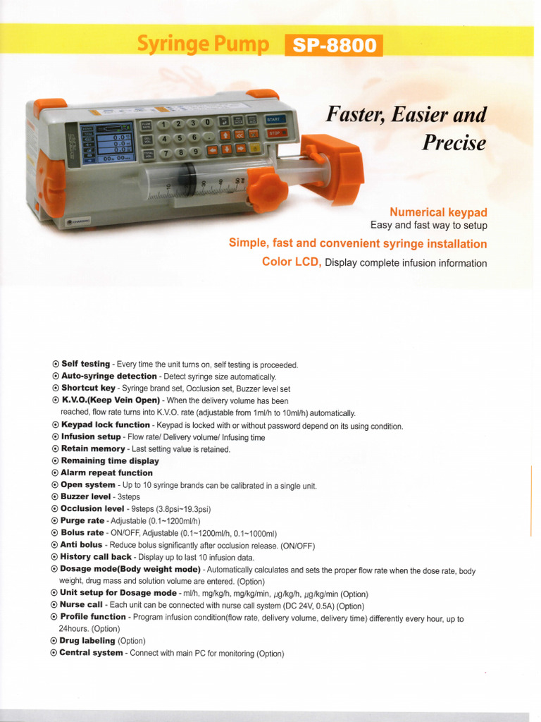 Syringe Pump SP-8800-3 | PDF