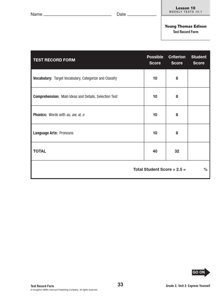 Lesson 10 | PDF | Thomas Edison | Vocabulary