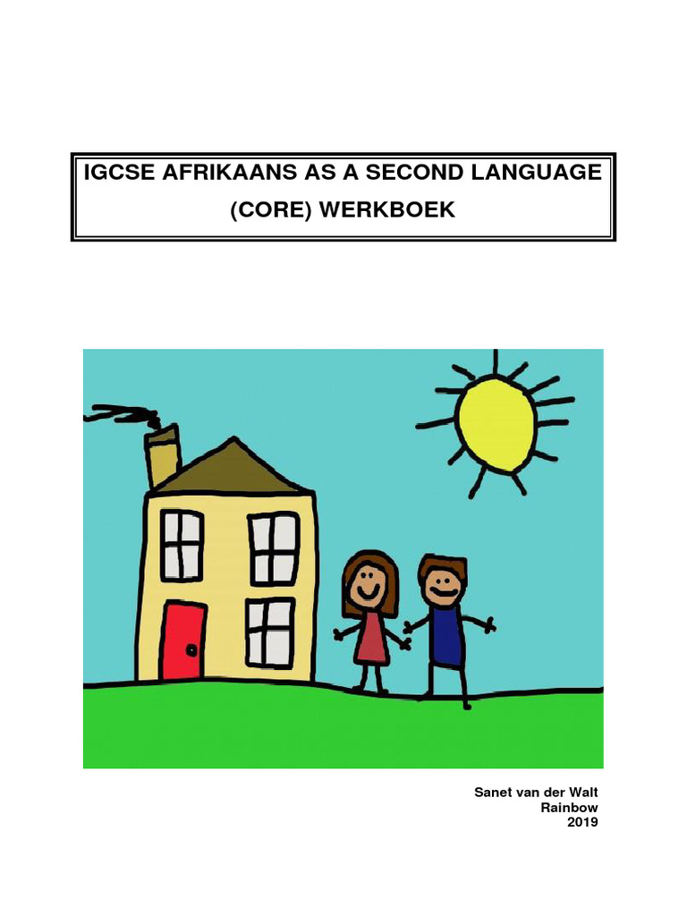 Igcse Afrikaans As A Second Language (Core) Werkboek 2020 | PDF