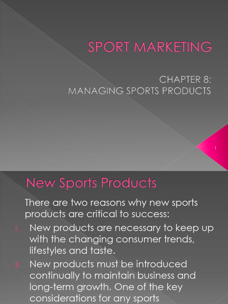 Chapter 8 - SPORT MARKETING | PDF | Marketing | Market (Economics)