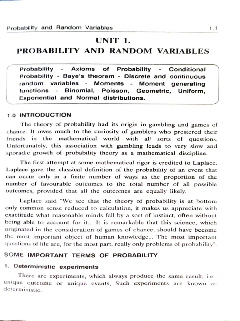 Unit I Math | PDF