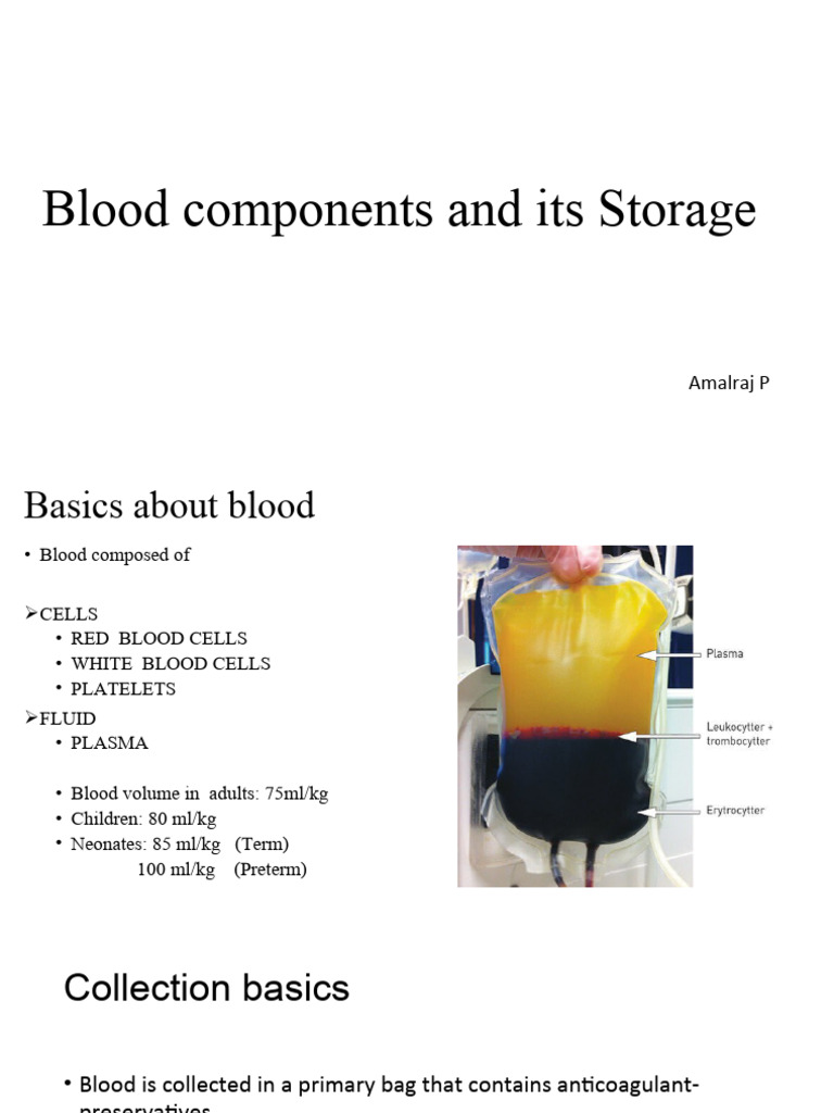 Blood Components Preparation Guide | PDF | Blood | Platelet