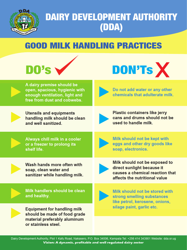 Good Milk Handling Practices | PDF