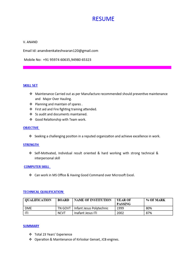 Anand Resume | PDF