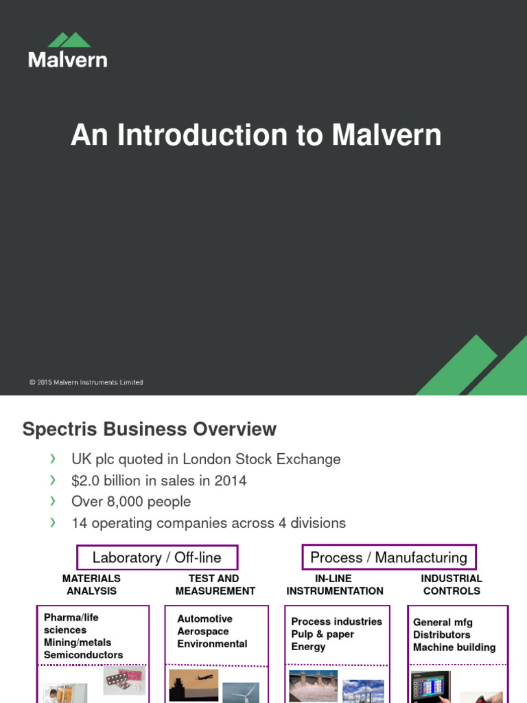 Introduction To Malvern and Material Relationships | PDF | Tablet ...