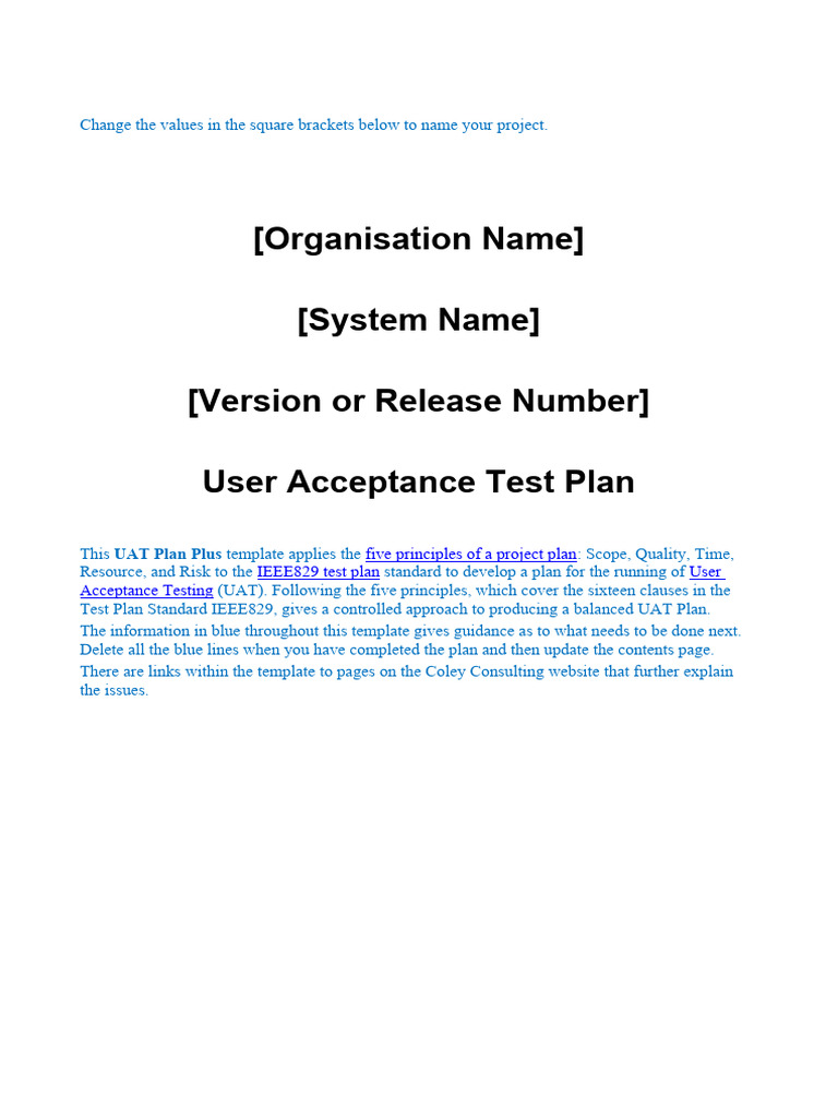 UAT_Test_Plan | PDF | Project Management | Information Technology