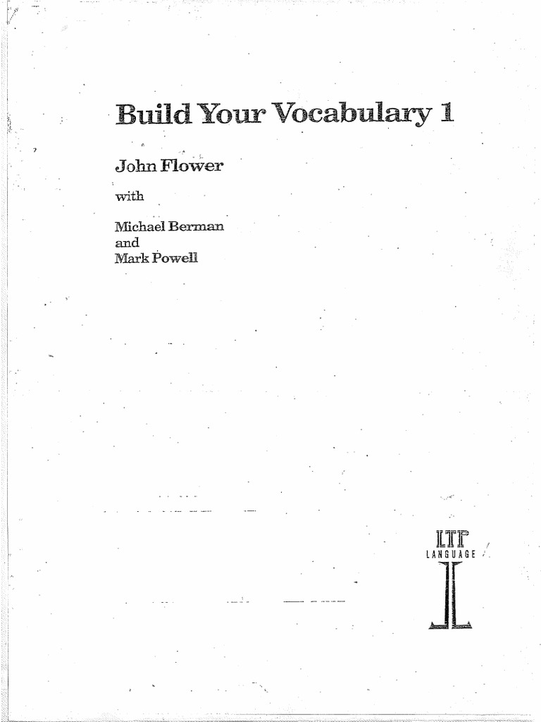 Build Your Vocabulary 1 | PDF