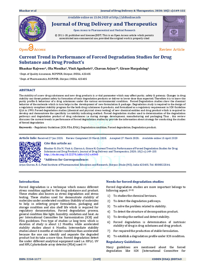 Journal of Drug Delivery and Therapeutics | PDF | Pharmaceutical ...